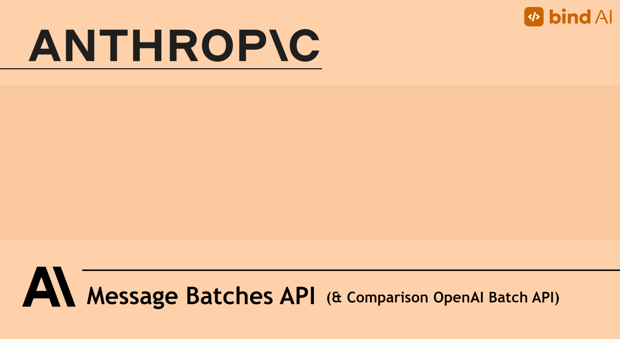 Anthropic Launches Message Batches API: Overview & Comparison with OpenAI Batch API - Bind AI